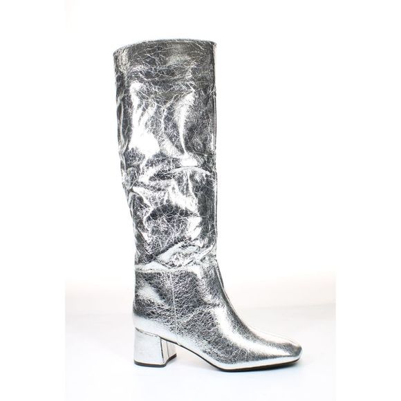 Bellini | Shoes | Bellini Womens Silver Fashion Boots Size 85 Wide Cd W ...